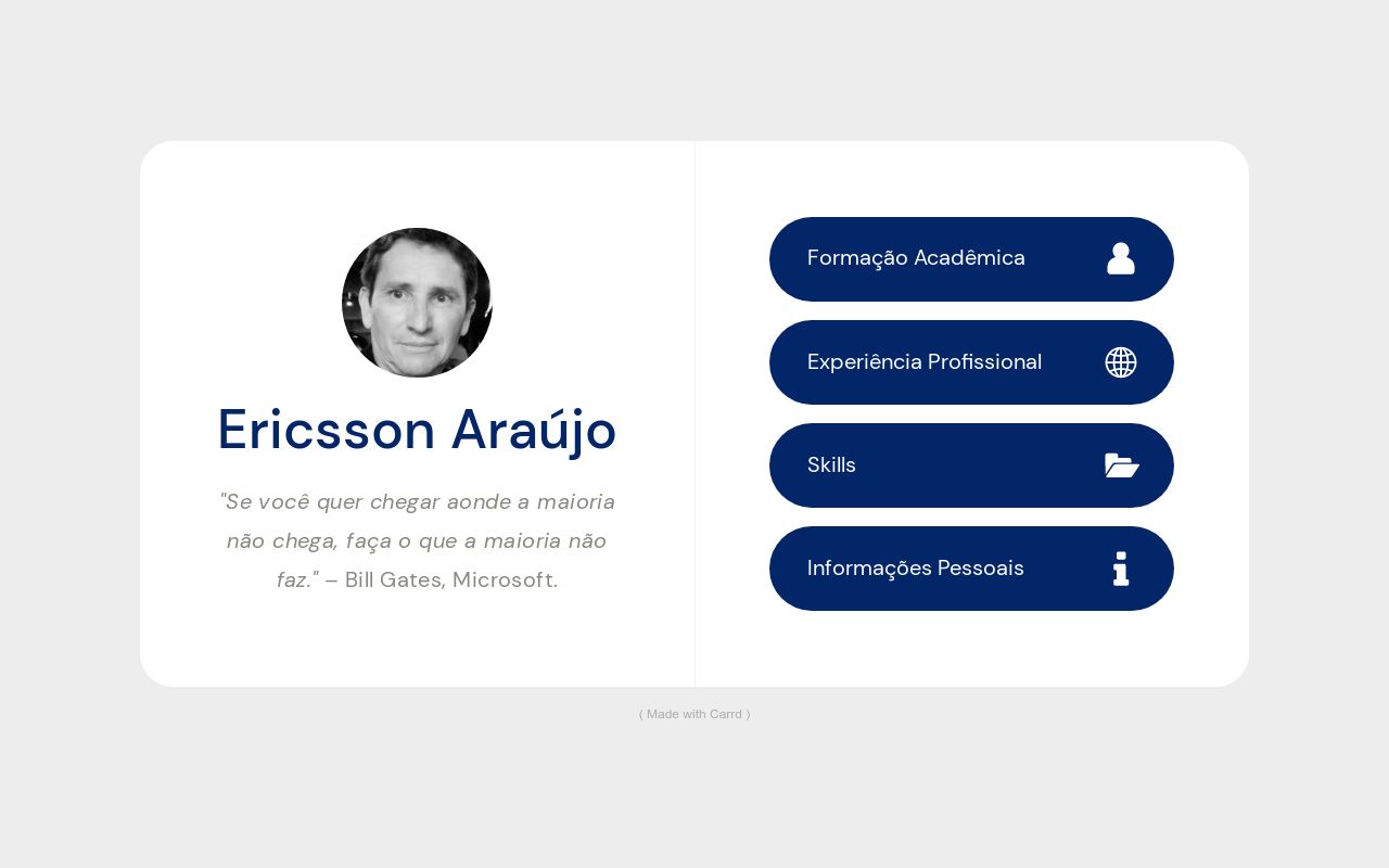 Perfil Profissional _ Ericsson Araújo